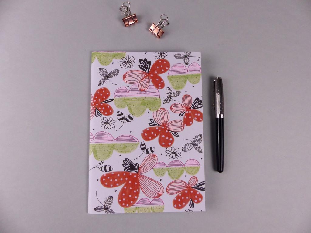 Notebook FLORAL - Red - Paper Goods nadegehoney.com